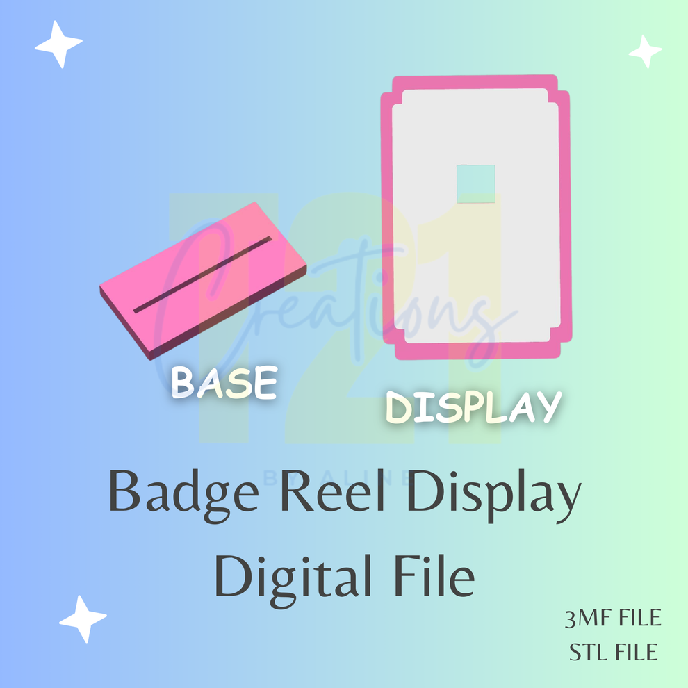 BADGE REEL DISPLAY STL FILE – T21 CREATIONS BY ALINE